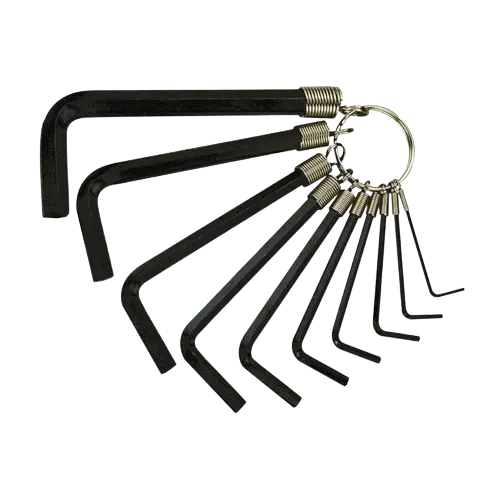 Teng Tools Allen Wrench Set: 10-pc Hex Key Set on Ring, US Sizes 1/16-3 ...